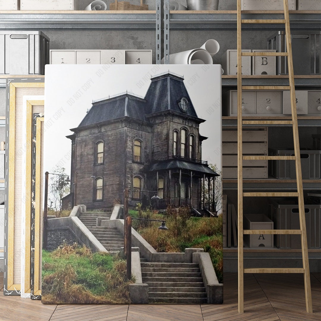 Psycho House 1960 by Alfred Hitchcock | Canvas Wall Art | Iconic ...