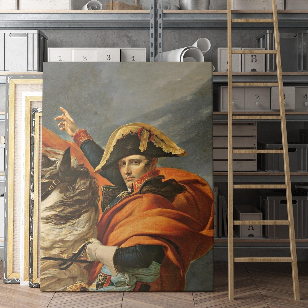 Napoleon Crossing the Alps, Jacques-louis David | Canvas Wall Art ...