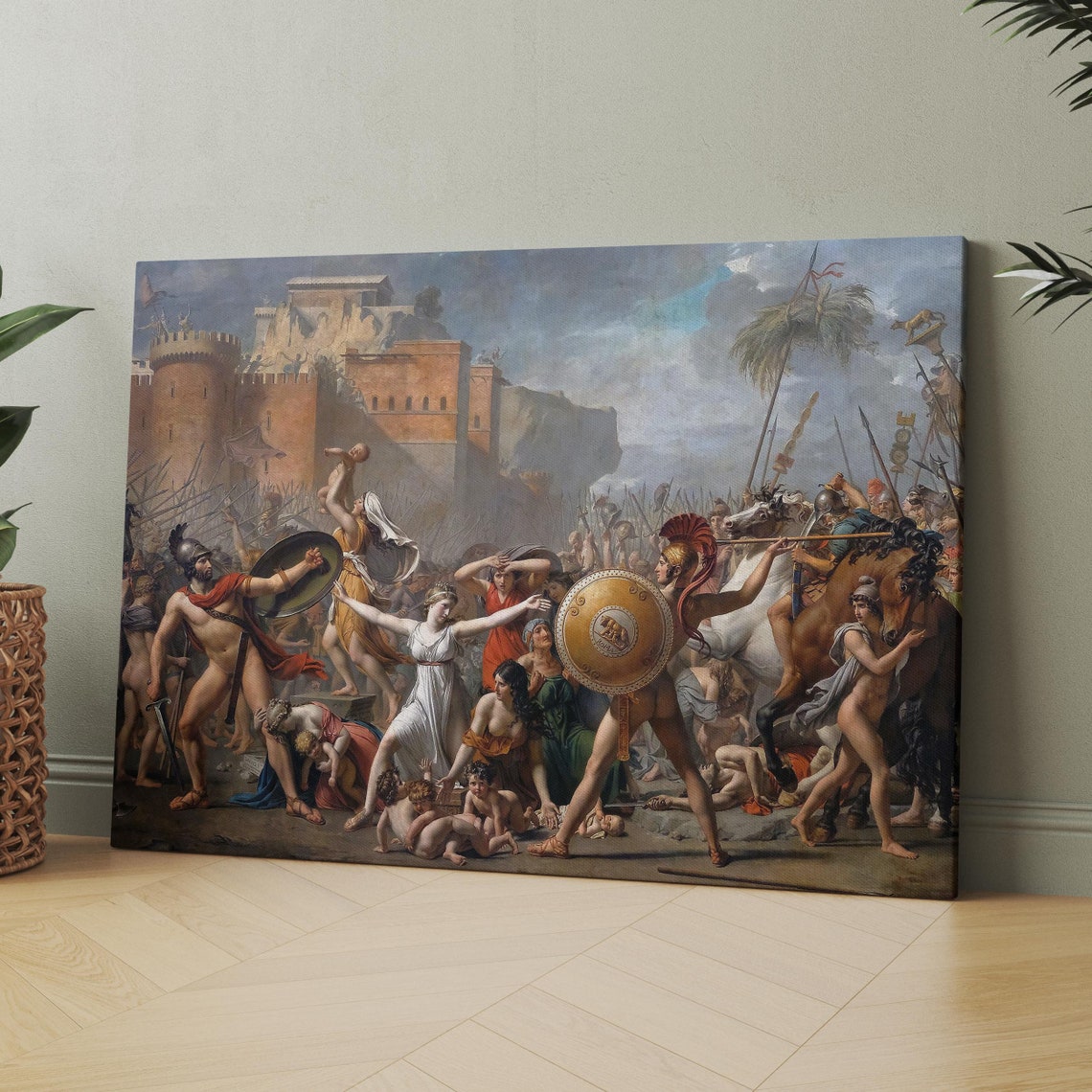 The Intervention of the Sabine Women (1799) Jacques-louis David ...