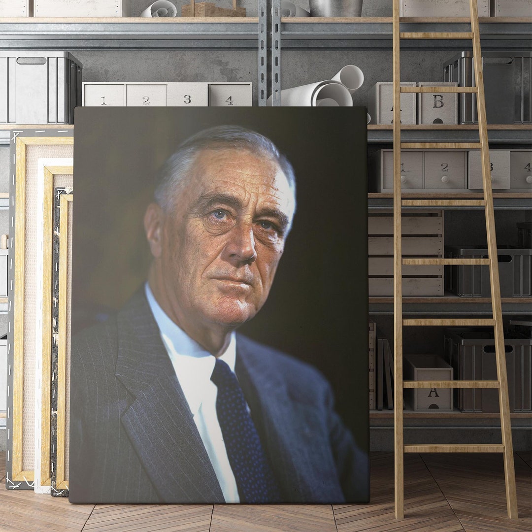 FDR - Franklin D. Roosevelt 32nd U.S. President | Canvas Wall Art ...