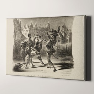 The Duel Between Faust and Valentine (1828) by Eugène Delacroix ...