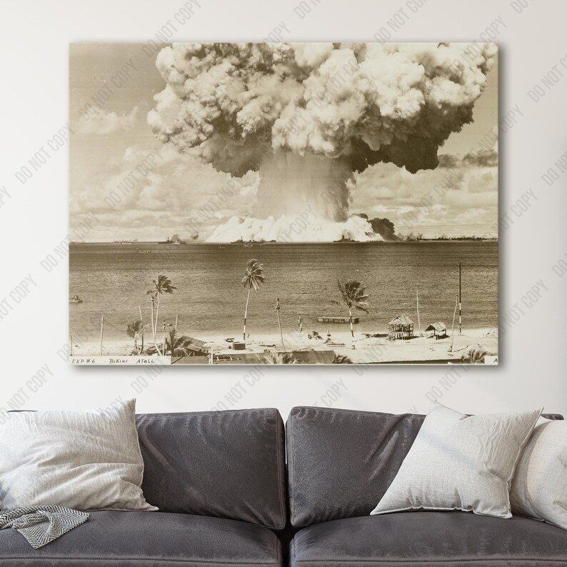 The baker Explosion of Operation Crossroads at Bikini Atoll Canvas Wall ...