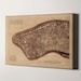 Map of Manhattan New York City 1922 | Canvas Wall Art Print | Iconic ...