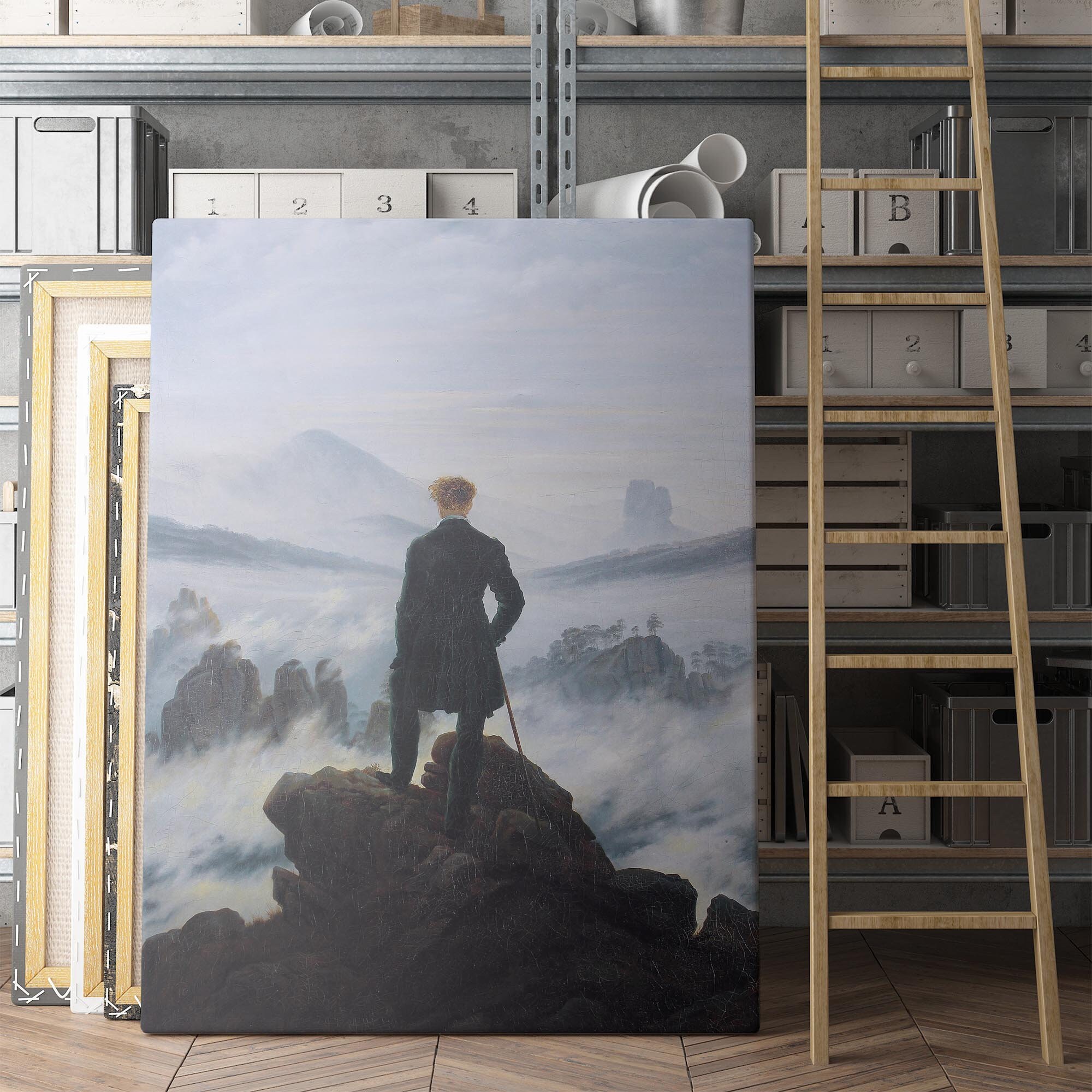 Wanderer Above the Sea of Fog (1818) by Caspar David Friedrich | Canvas ...