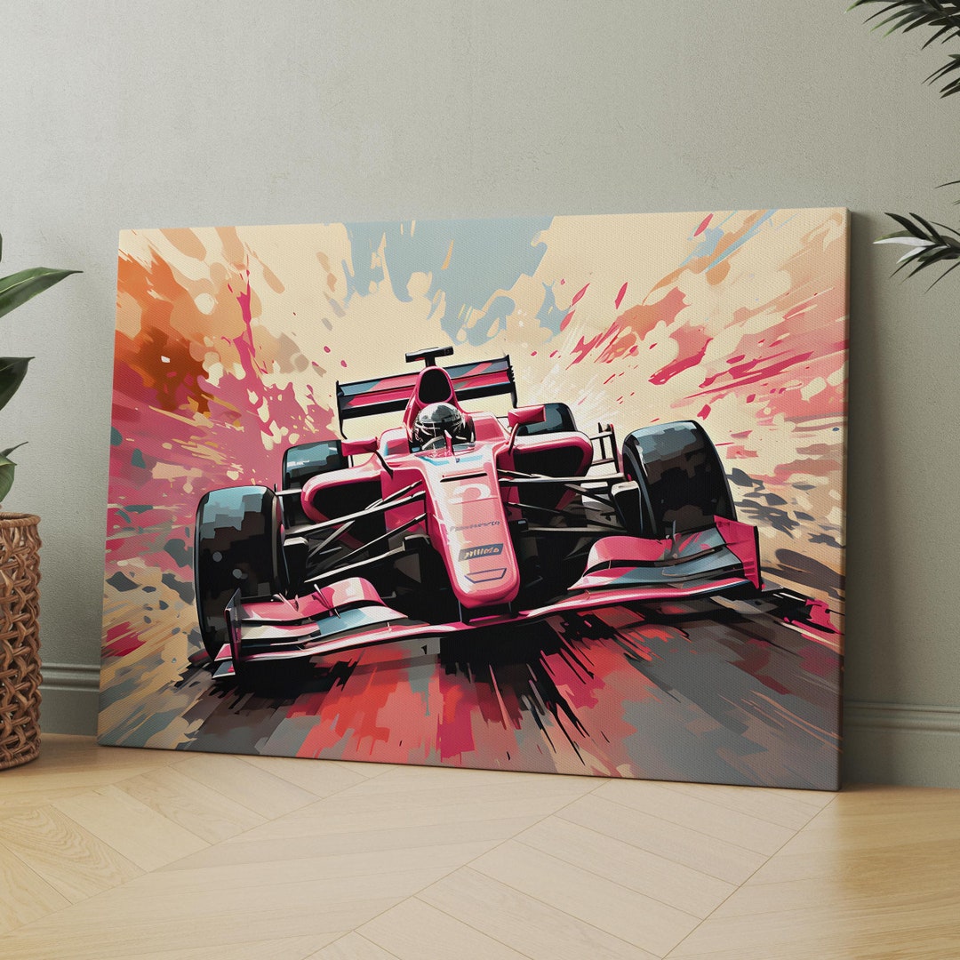 F1 Formula 1 Race Car | Canvas Wall Art Print | Iconic Posters Prints ...