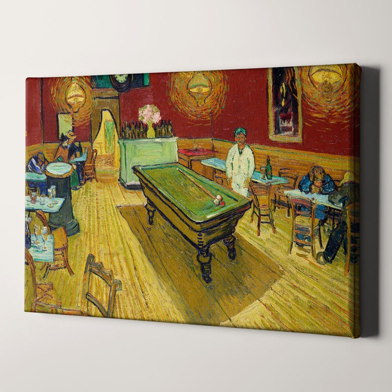 The Night Café (1888) by Vincent Van Gogh | Canvas Wall Art Print ...