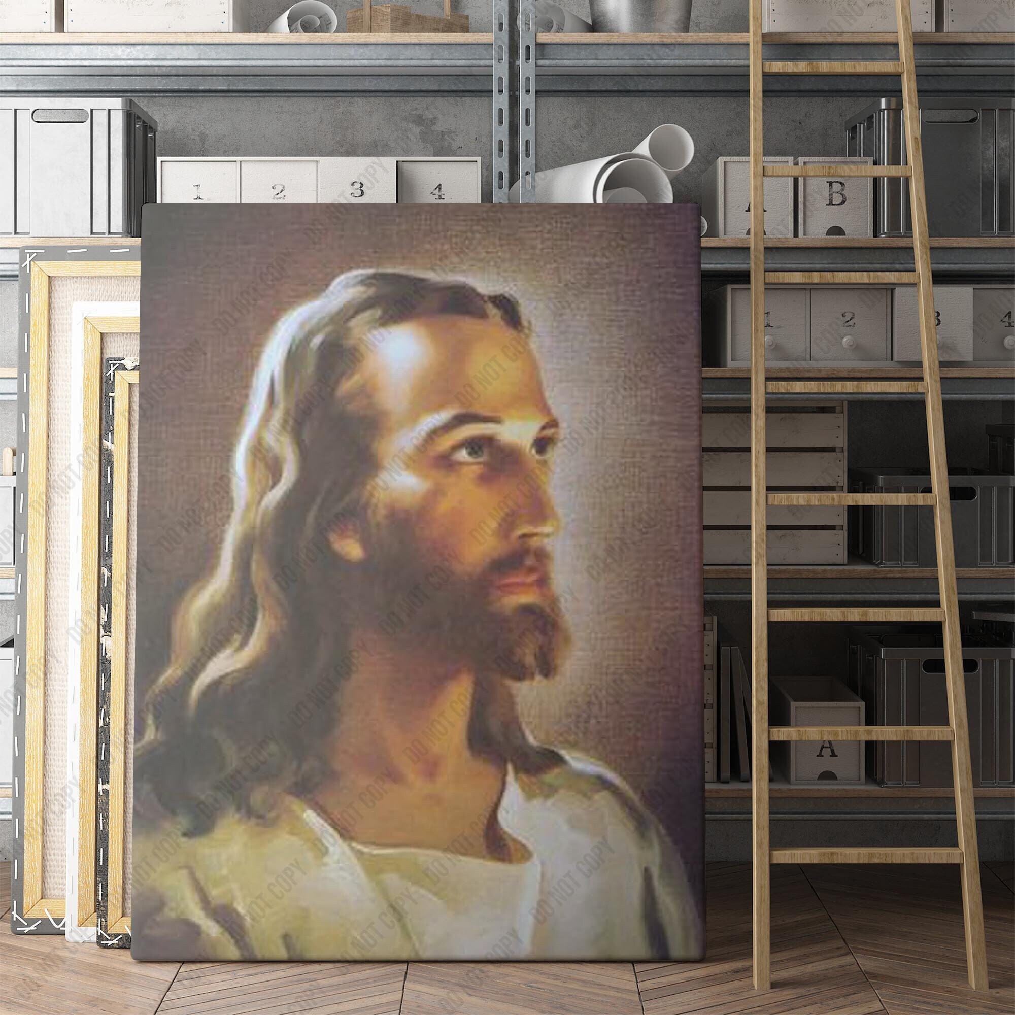 The Head of Christ by Warner Sallman Canvas Wall Art Print | Iconic ...