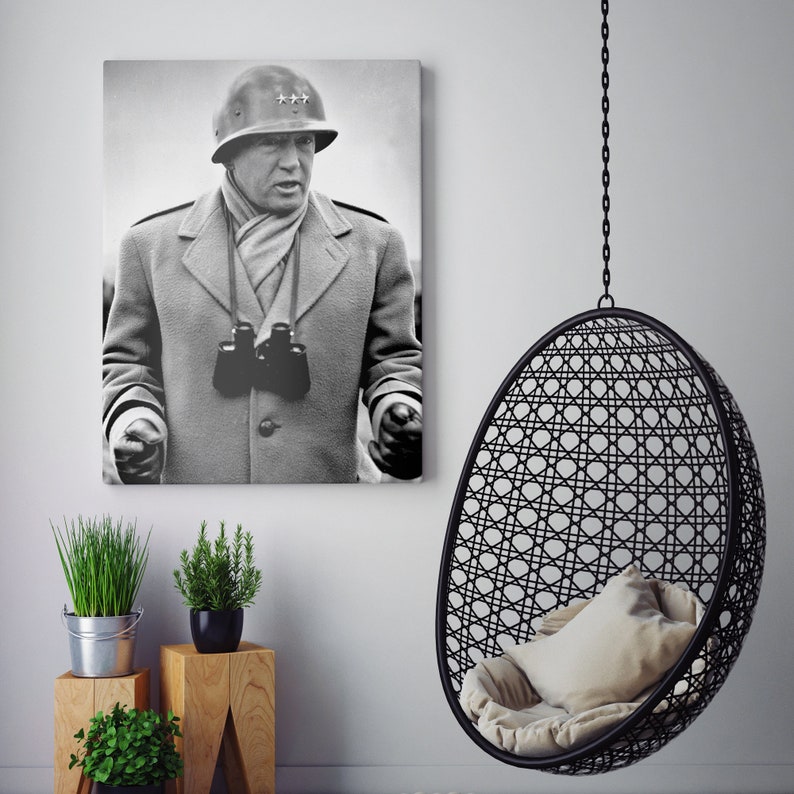 General George S Patton World War Two | Canvas Wall Art | Iconic ...