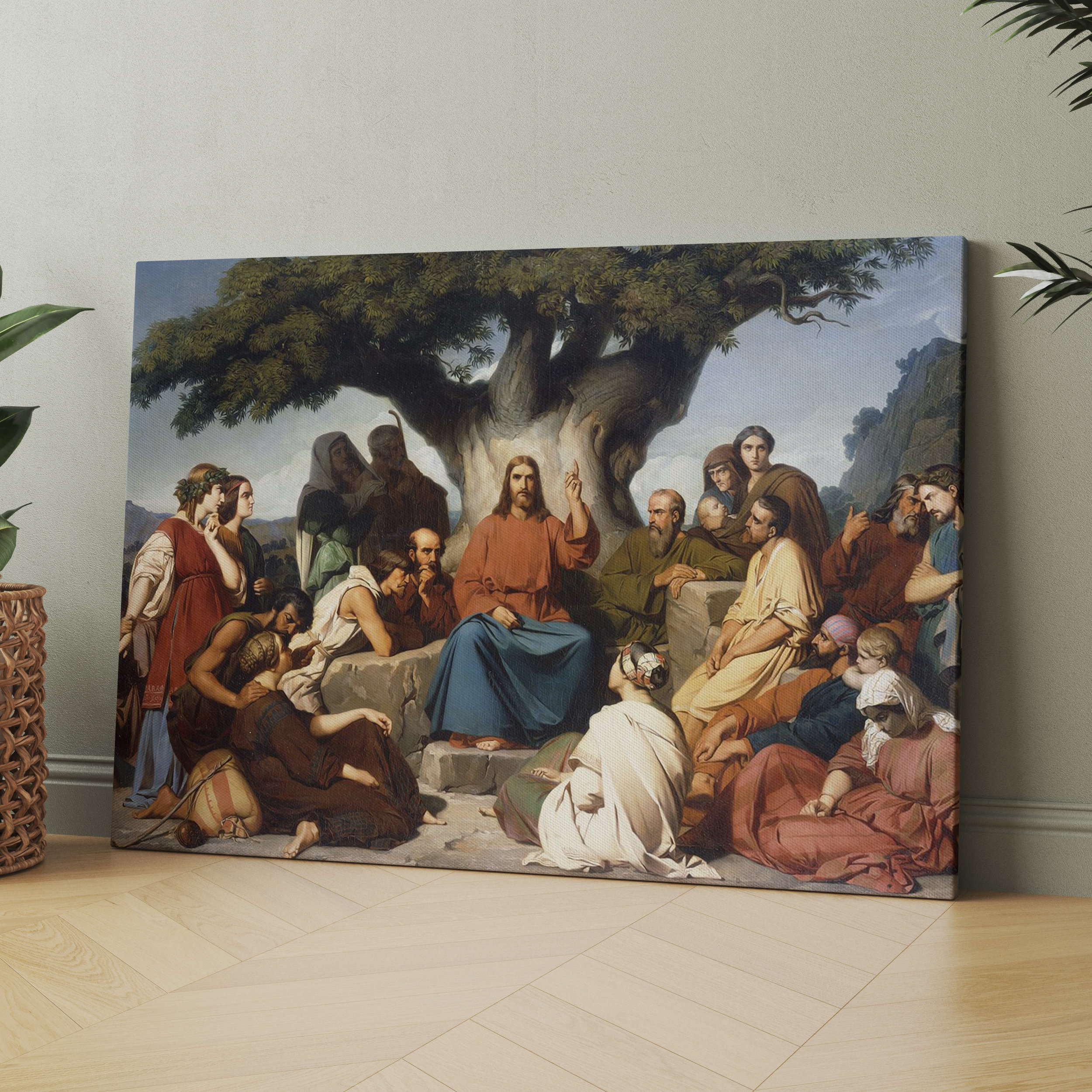 Jesus Christ Sermon on the Mount Canvas Wall Art Print Iconic Posters ...
