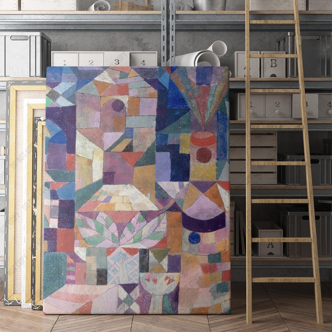 Burggarten (1919) by Paul Klee | Canvas Wall Art Print | Iconic Posters ...