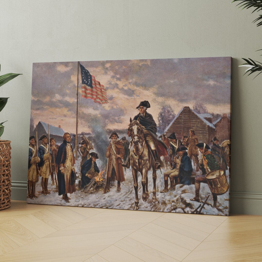 Washington at Valley Forge | Canvas Wall Art | Iconic Posters Prints ...