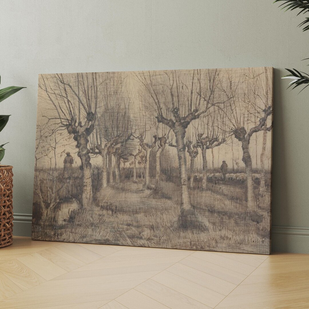 Pollard Birches (1884) by Vincent Van Gogh | Canvas Wall Art Print ...