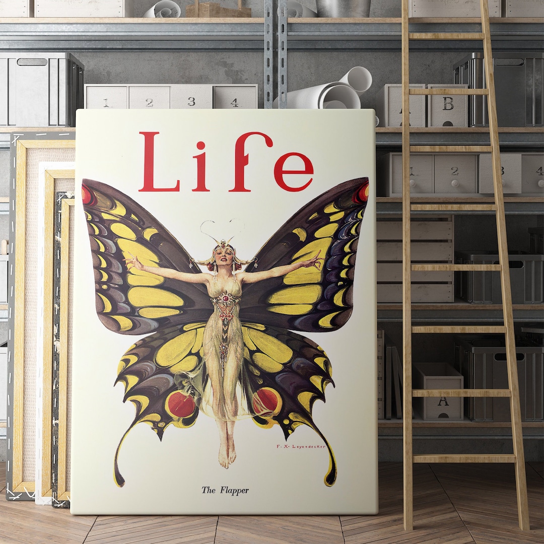 Life Magazine the Flapper 1922 Butterfly | Canvas Wall Art | Iconic ...