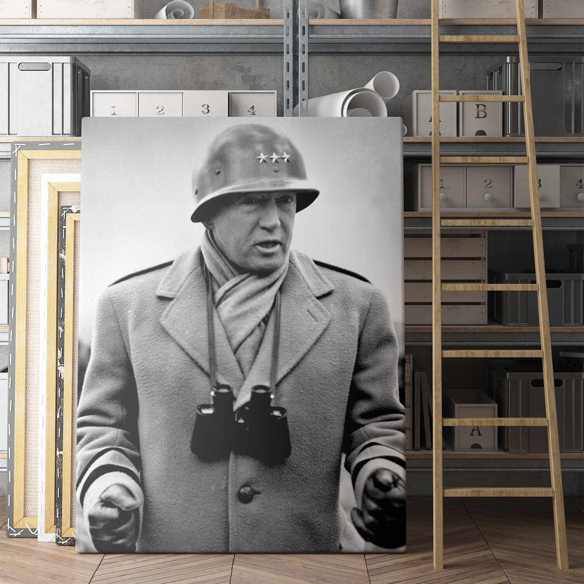 General George S Patton World War Two | Canvas Wall Art | Iconic ...