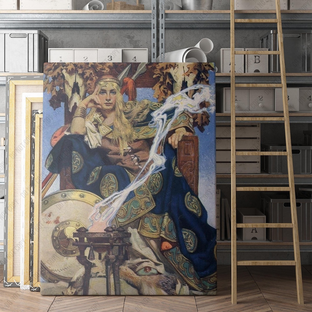 Queen Maeve (1907) by Joseph Christian Leyendecker | Canvas Wall Art ...