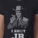 I Shot JR Ladies T-shirt // Dallas 80'S TV Craggy Funny Geek Tom Ted ...