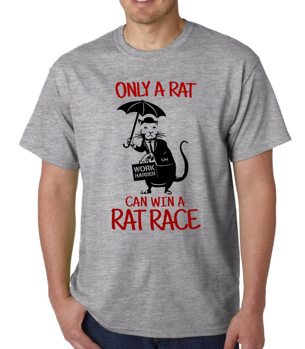 Only A Rat Can Win A Rat Race T-shirt // BANKSY GRAFFITI Lily Tomlin ...