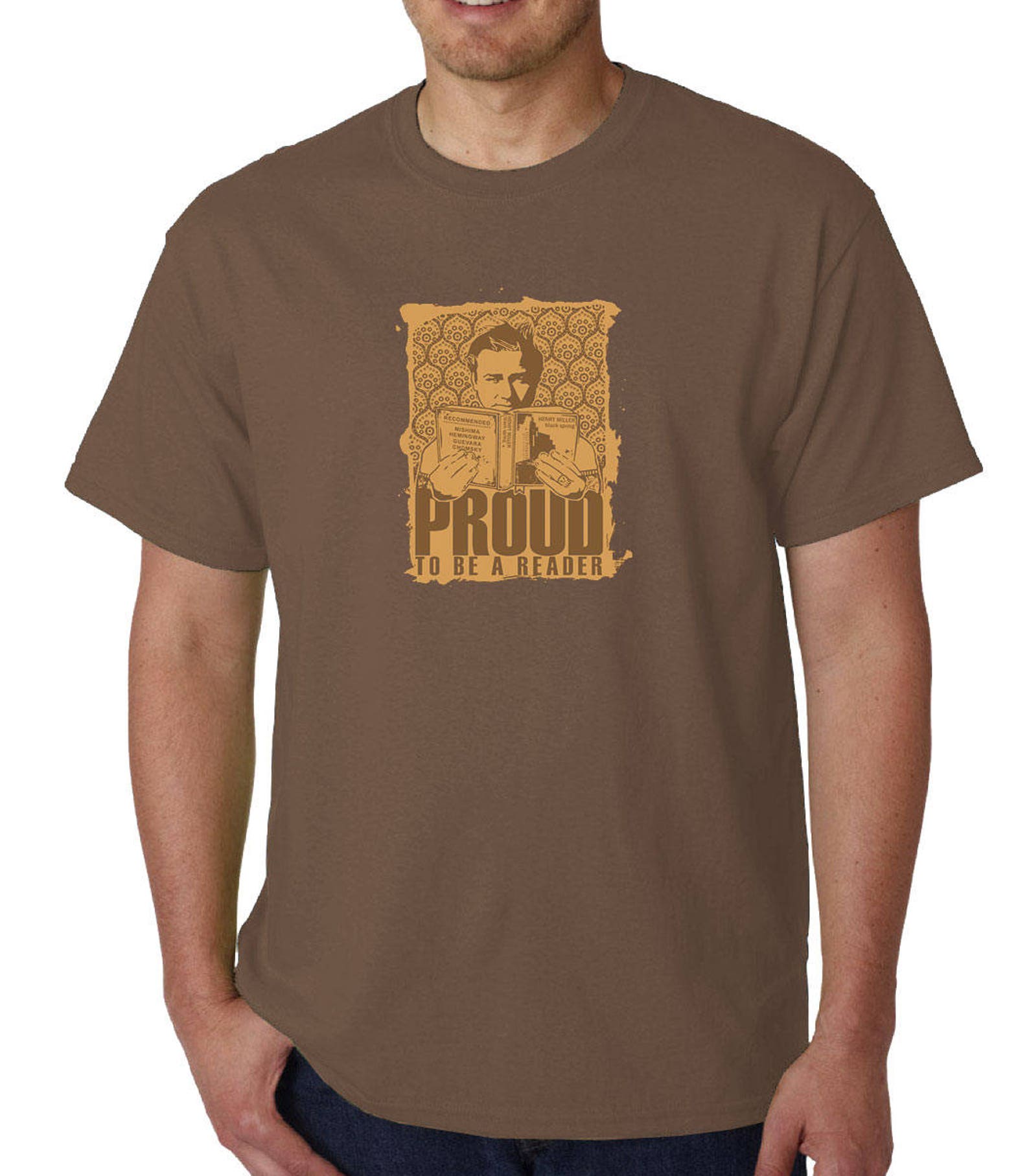 Bill Hicks T-shirt Proud to Be A Reader PRYOR CARLIN | Etsy