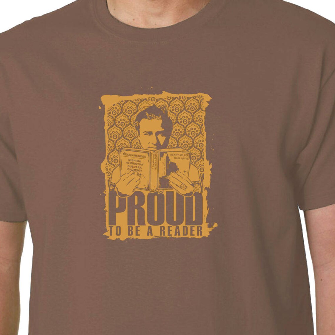 Bill Hicks T-shirt Proud to Be A Reader PRYOR CARLIN | Etsy