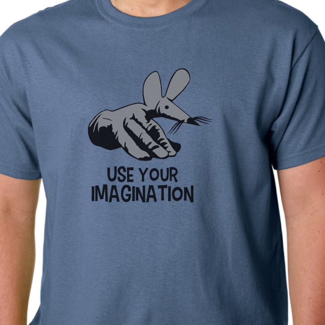Finger Mouse Use Your Imagination T-shirt // Fingerbobs 70's 80's Kids ...
