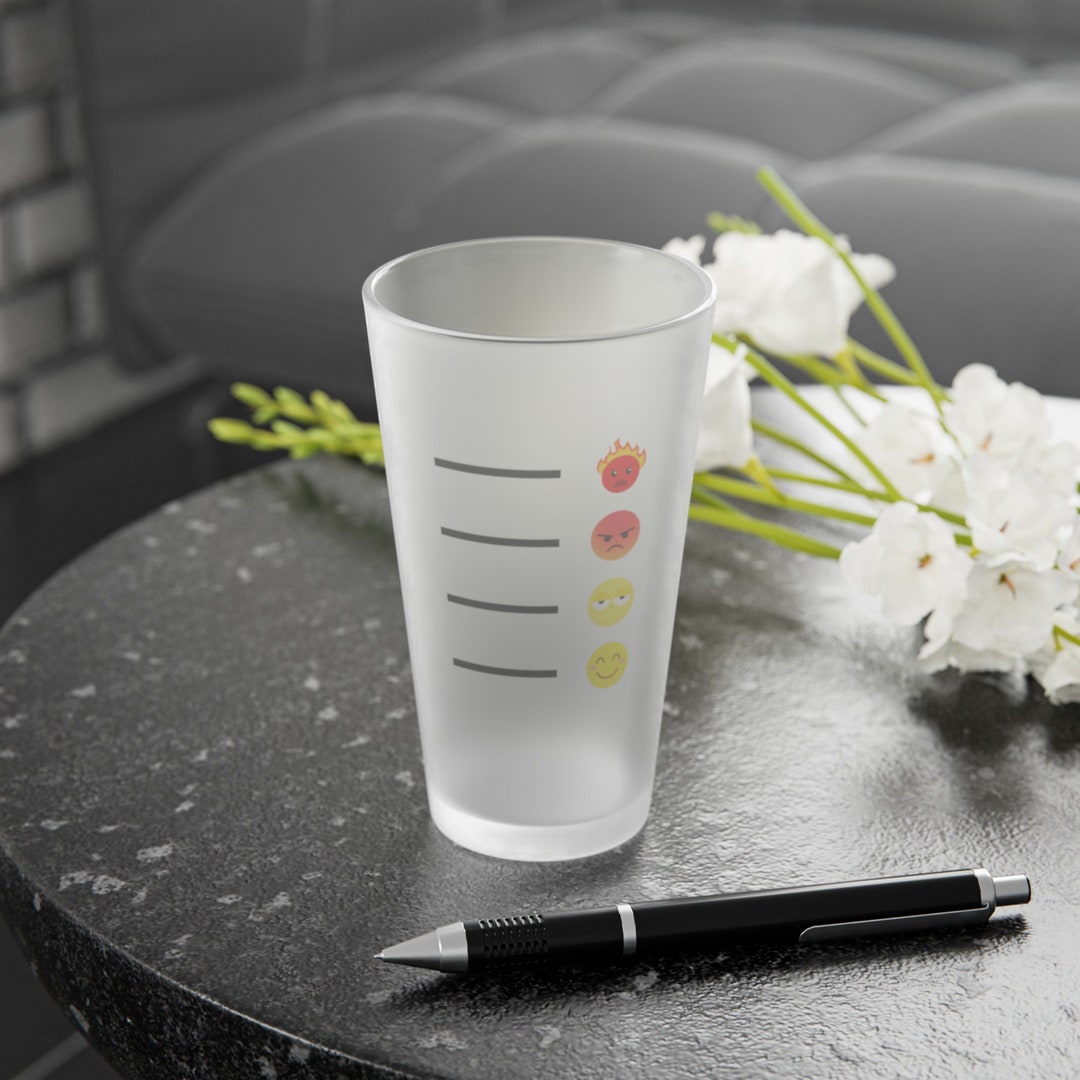 Emoji Depicting Mood by Beer Consumption Funny and Unique Glassware and ...