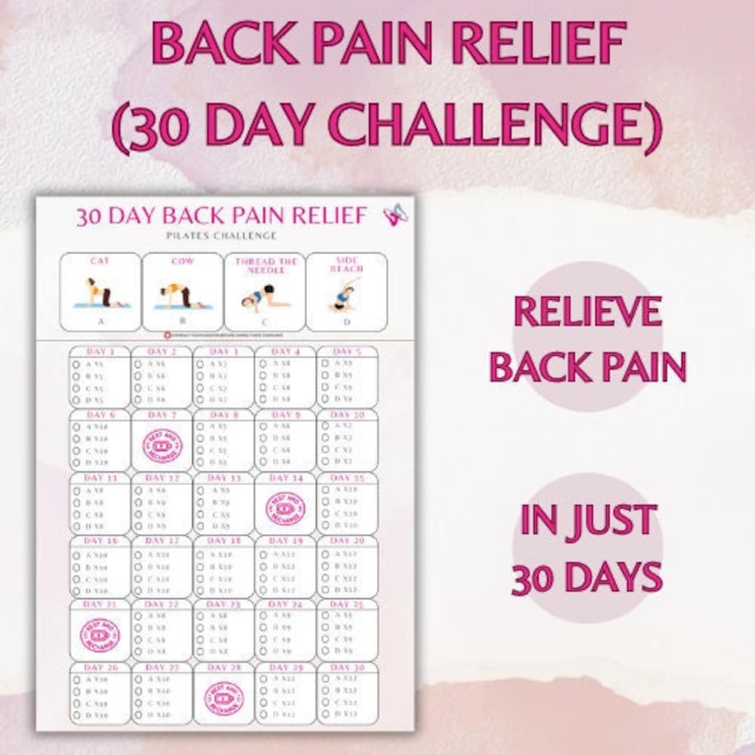 30 Day Back Pain Relief Challenge: Gentle Pilates for Mobility and ...