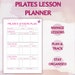 Pilates Lesson Planner Plan the Best Pilates Classes - Etsy