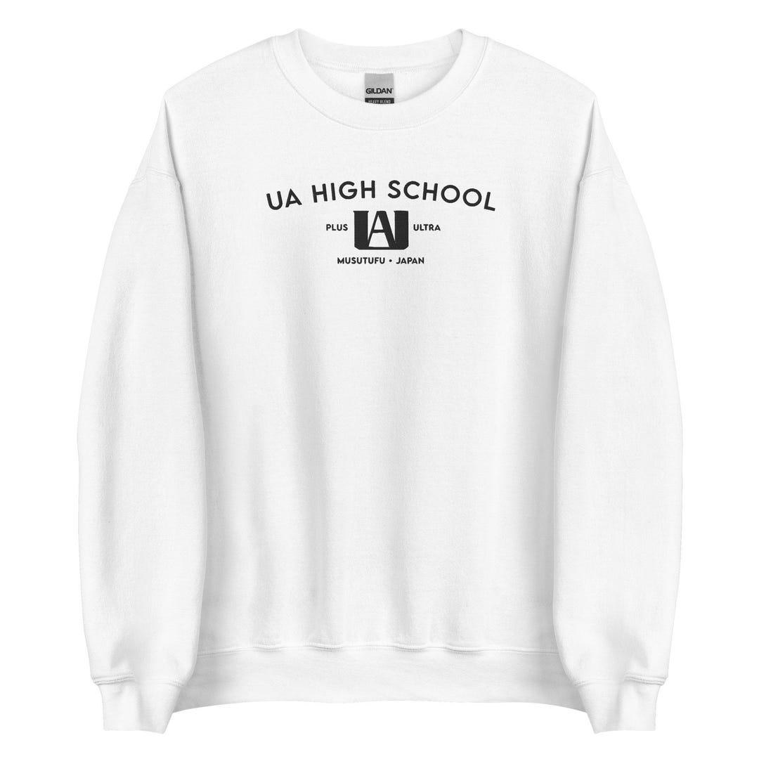 UA High School - MHA Hero Anime Inspired Embroidered Front Heavyweight ...