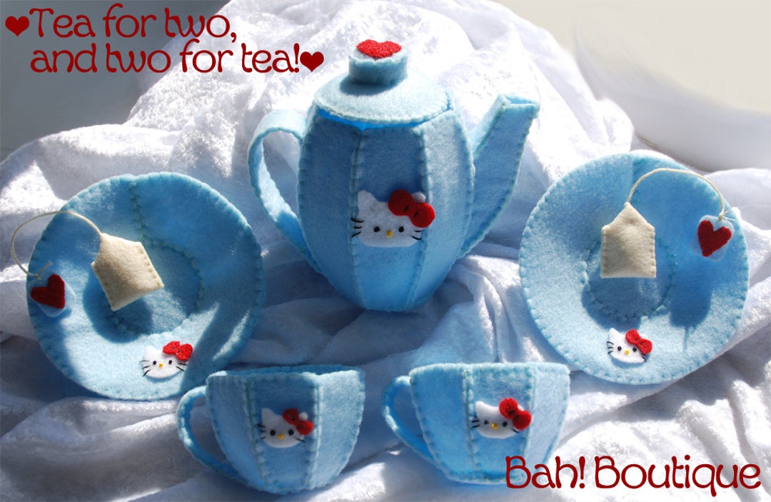 Custom - Tea for Two Felt Tea Set - Etsy