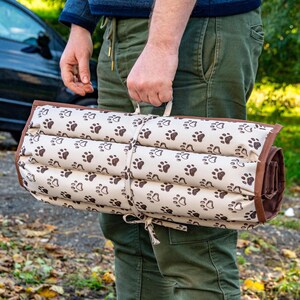 Waterproof Travel Dog Bed: Portable Pet Mat With Handle - Etsy
