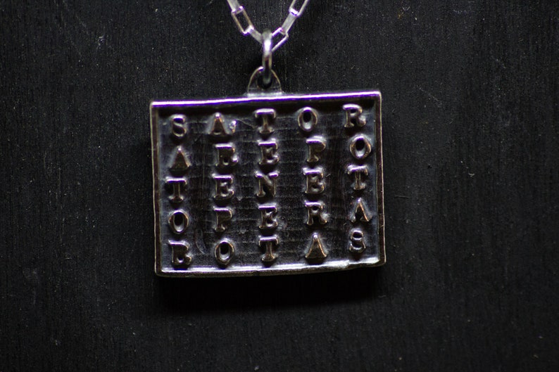 Sator Square Magic Square Occult Jewelry Sator Pendant | Etsy