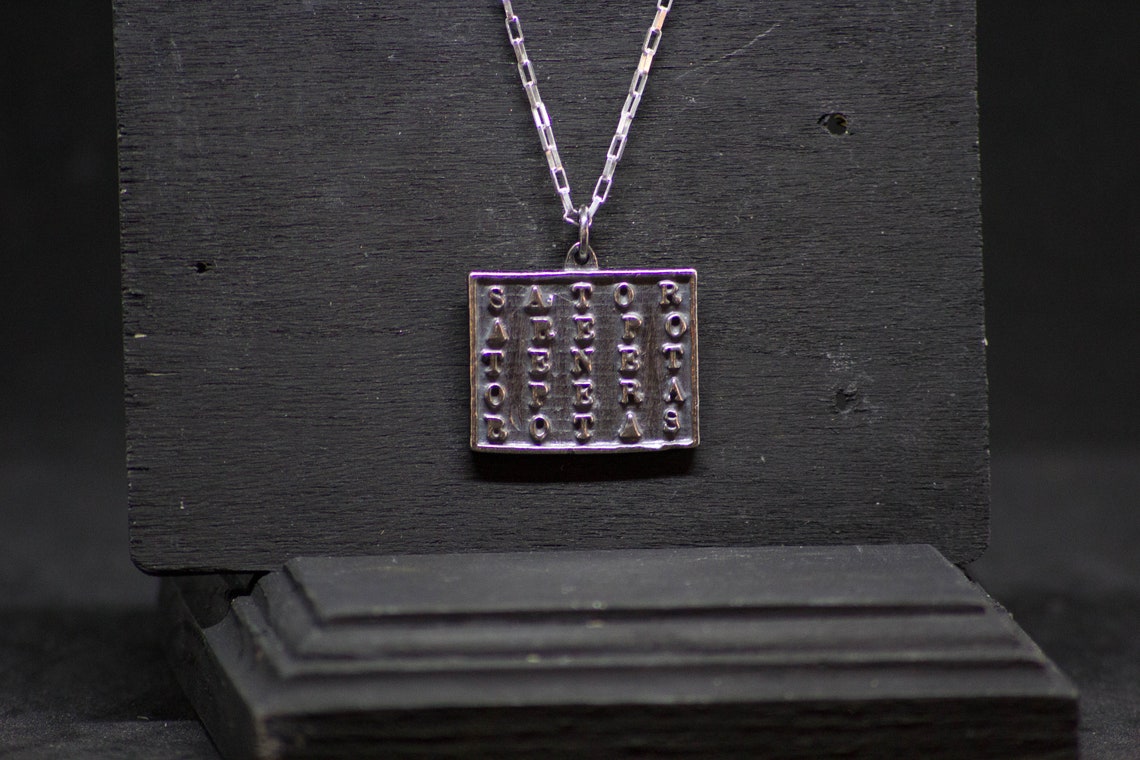 Sator Square Magic Square Occult Jewelry Sator Pendant | Etsy