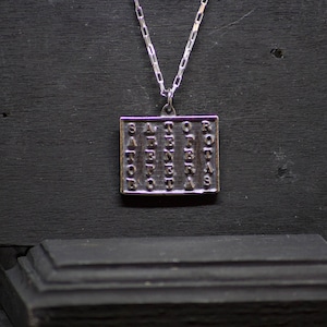 Sator Square | Magic Square | Occult Jewelry | Sator Pendant - Etsy