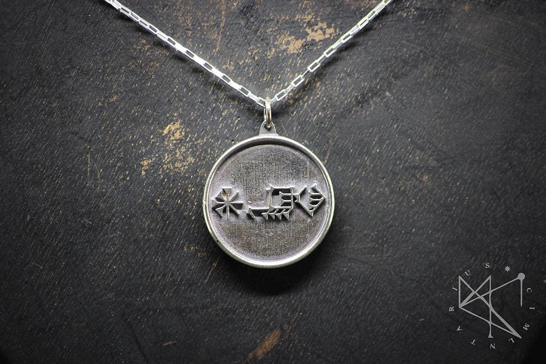 Enki Cuneiform Pendant | Enki | Babylonian Assyrian Sumerian Pendant ...