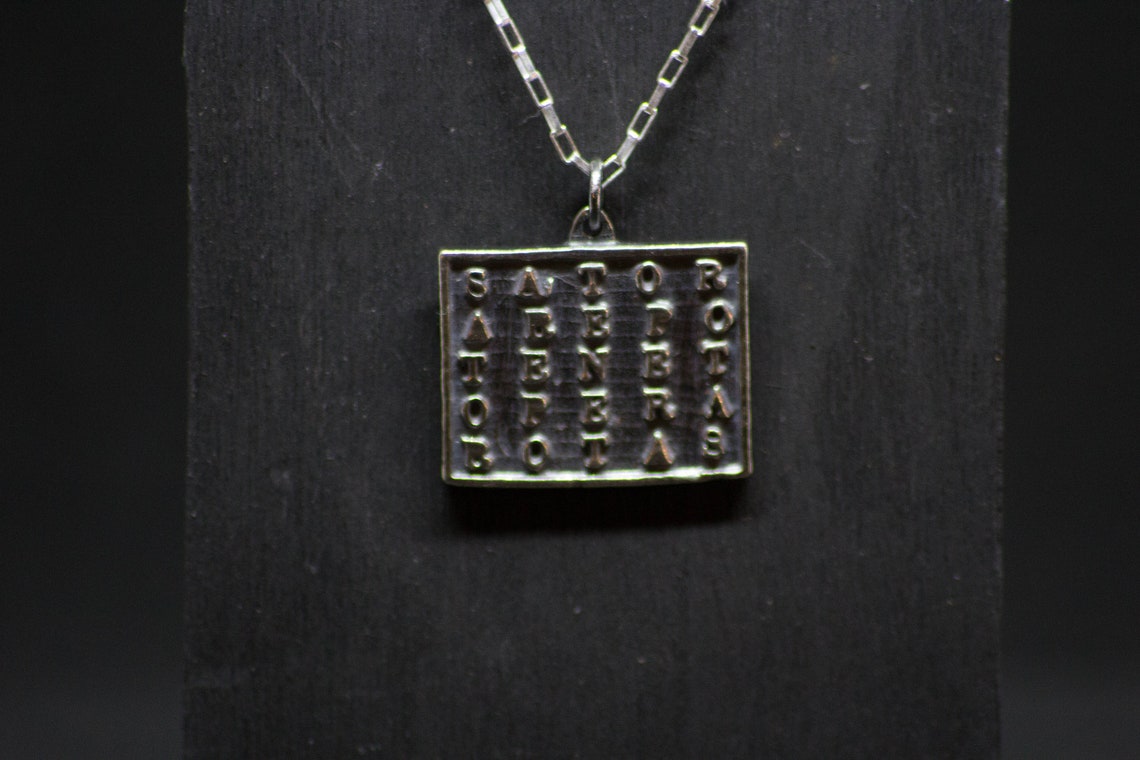 Sator Square Magic Square Occult Jewelry Sator Pendant | Etsy