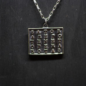 Sator Square | Magic Square | Occult Jewelry | Sator Pendant - Etsy