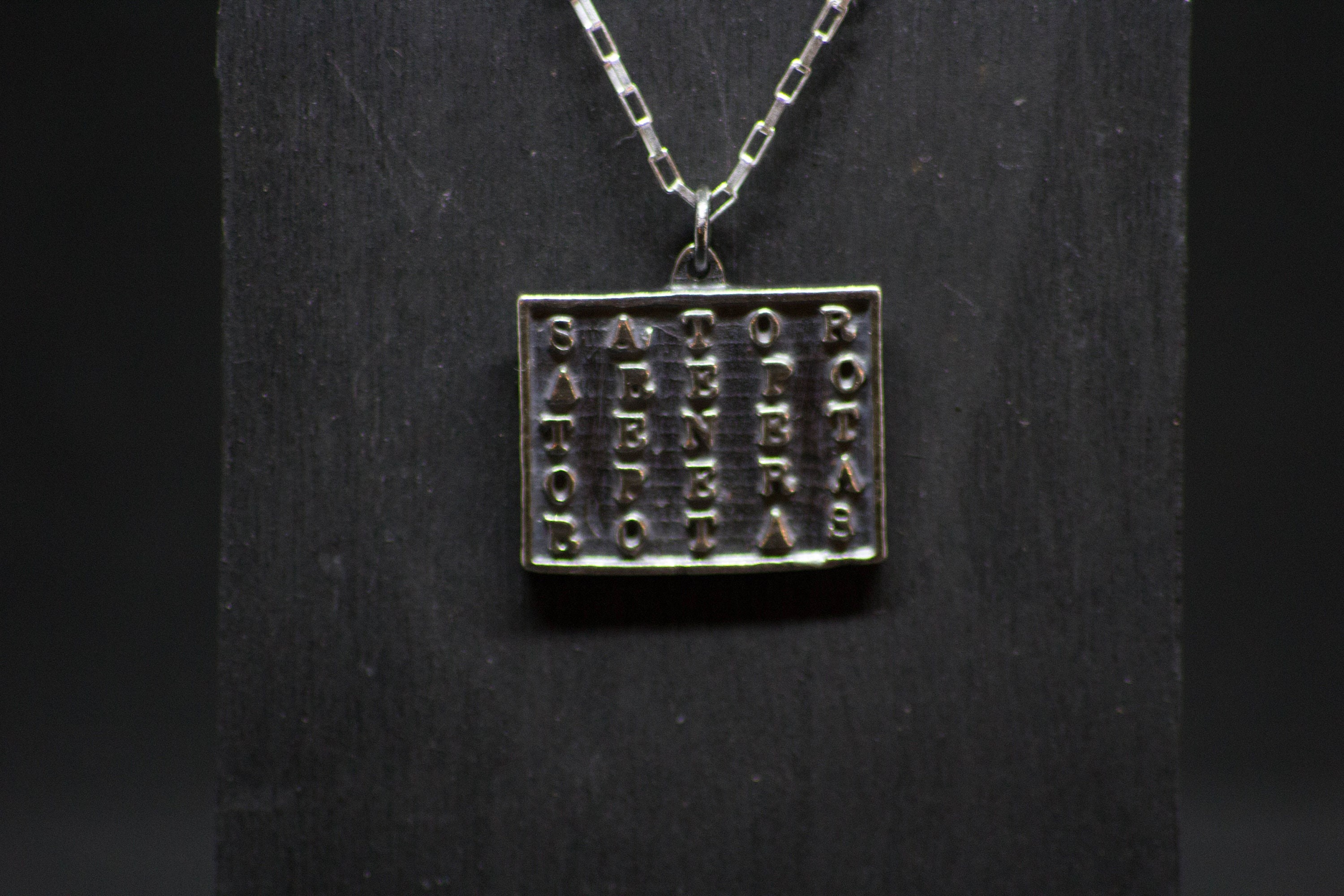 Sator Square Magic Square Occult Jewelry Sator Pendant | Etsy