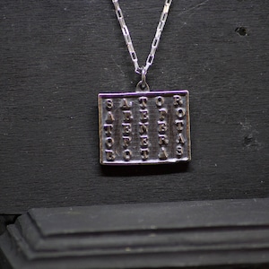 Sator Square | Magic Square | Occult Jewelry | Sator Pendant - Etsy