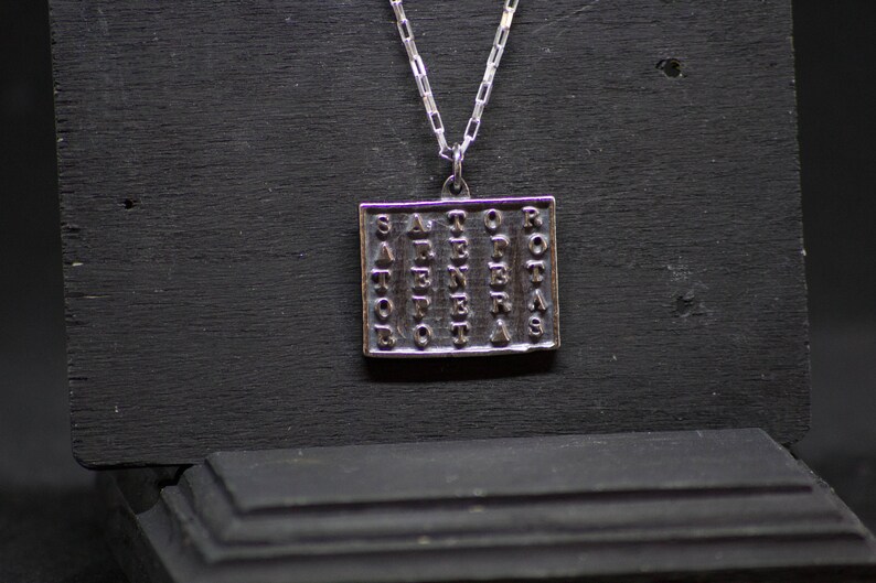 Sator Square Magic Square Occult Jewelry Sator Pendant | Etsy
