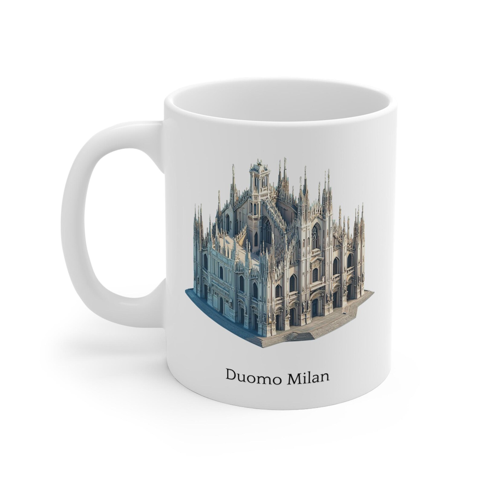 Duomo Milan 3d Isometric Landscape Mug Popular Structures Italy White ...