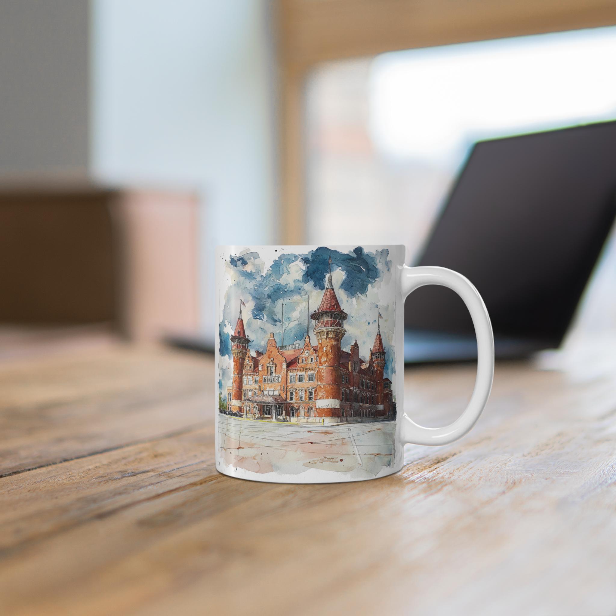 Corn Palace Watercolor Mug Popular Structure Global South Dakota USA ...