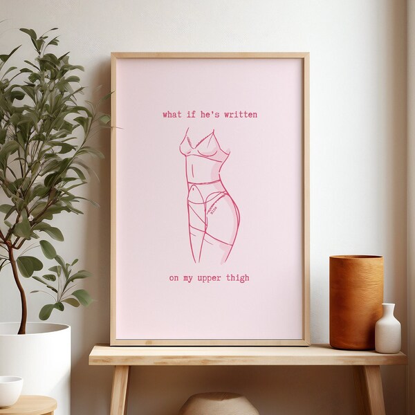 Written on Thigh - Etsy