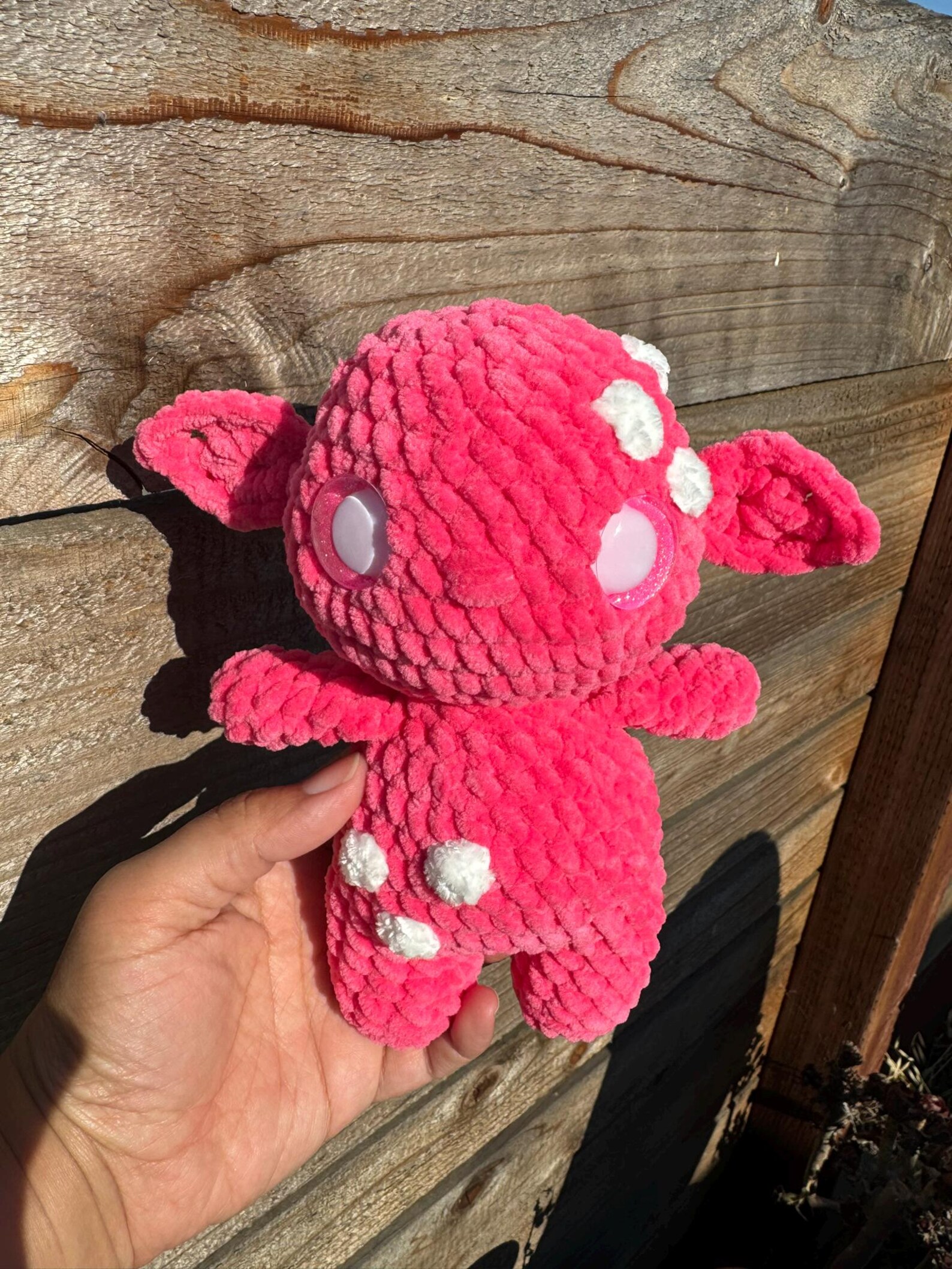 Crochet Handmade Hot Pink Goblin Beastie Stuffed Animal Amigurumi - Etsy