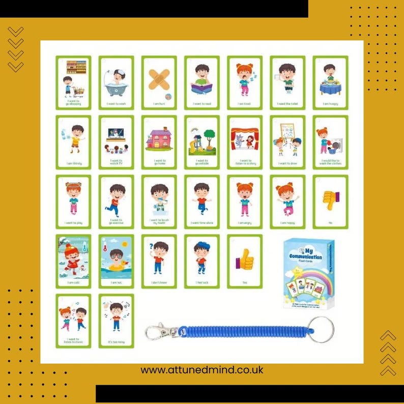 32pcs Non-verbal Communication Cards | Visual Aid for Emotional ...