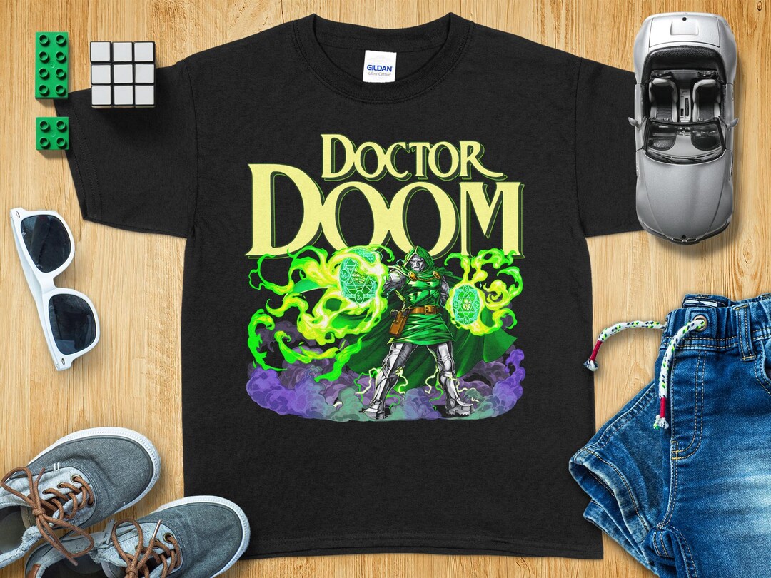 Youth Vintage Doctor Doom T-shirt, Comic Book Villain Tee, Retro ...
