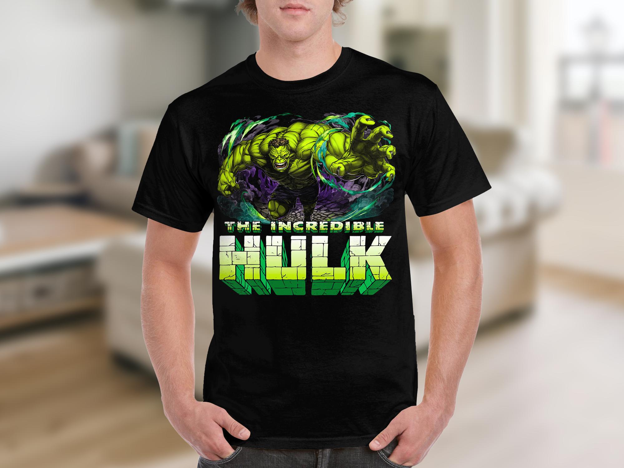The Incredible Hulk Graphic T-shirt, Marvel Superhero Shirt, Comic Book ...