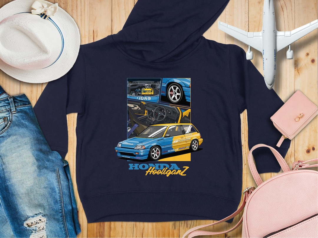 Toddler Honda Hooligan Hoodie, Retro Car Illustration, Perfect Gift for ...