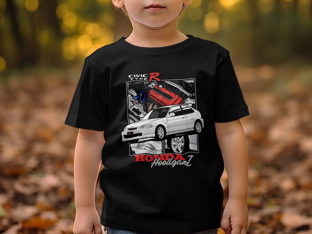 Toddler Honda Civic Type R Hooligan T-shirt, VTEC Engine Illustration ...