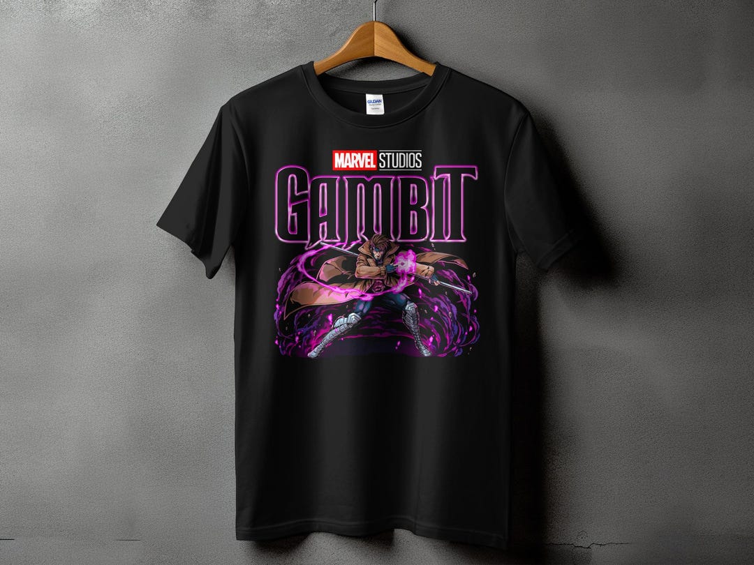 Marvel Studios Gambit T-shirt, Gambit Superhero Tee, Marvel Comic ...