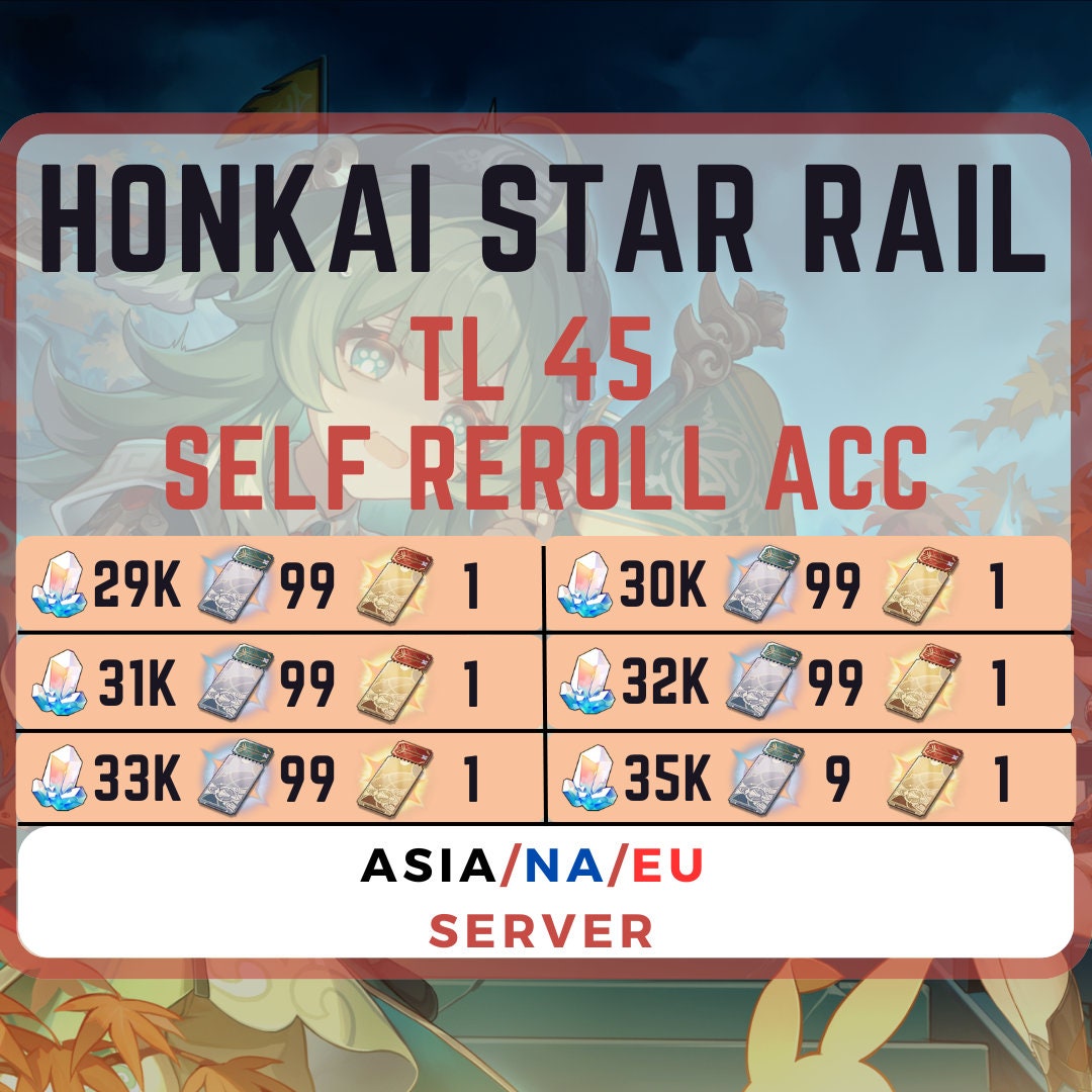 31000 Gems Honkai Star Rail Accounts HSR Honkai Star Rail Account ...